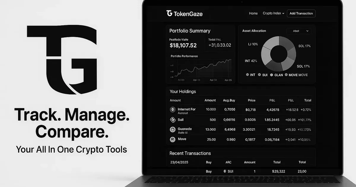 Crypto Insights: Tokens, Airdrops, Funding & Analytics | TokenGaze